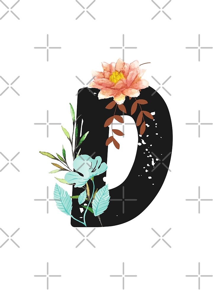 "Letter D - Botanical English Alphabet, Name Initial" Photographic ...