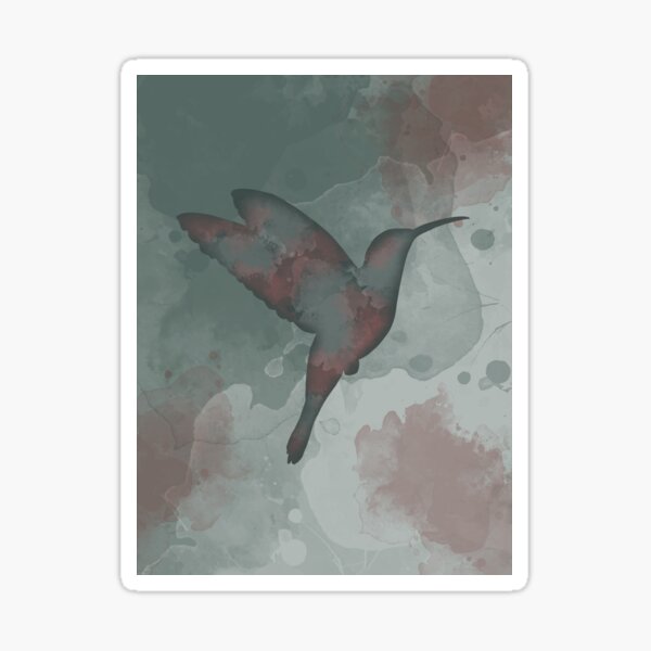 "Colibri" Sticker for Sale by dmarciulionyte | Redbubble