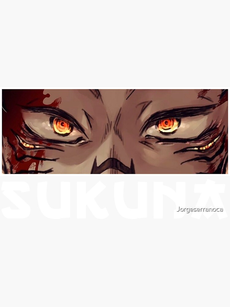 "Sukuna Ryomen Eyes Jujutsu Kaisen" Sticker for Sale by Jorgeserranoca ...