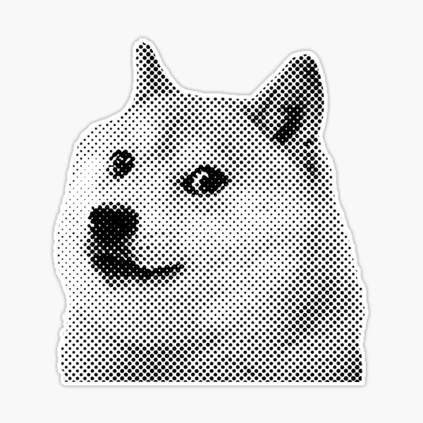 Doge Black And White Abstract Black Dog Art Free Download
