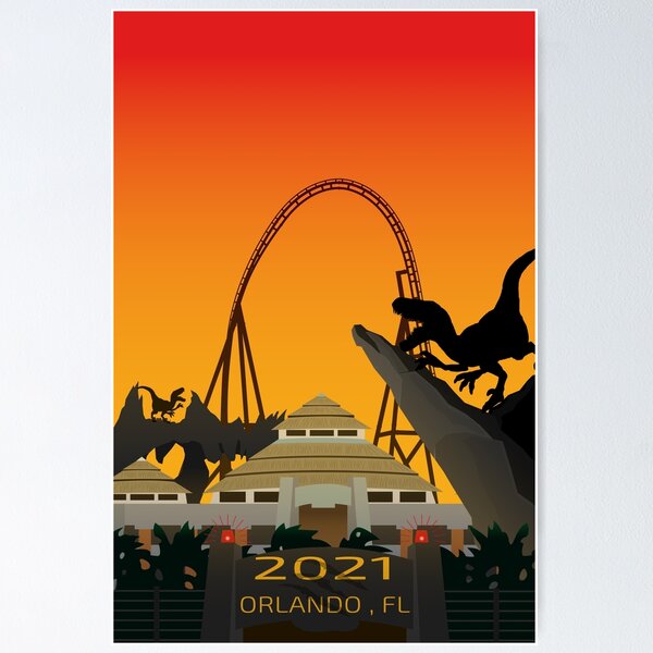 "VelociCoaster Travel Poster" Poster by dextro10 | Redbubble