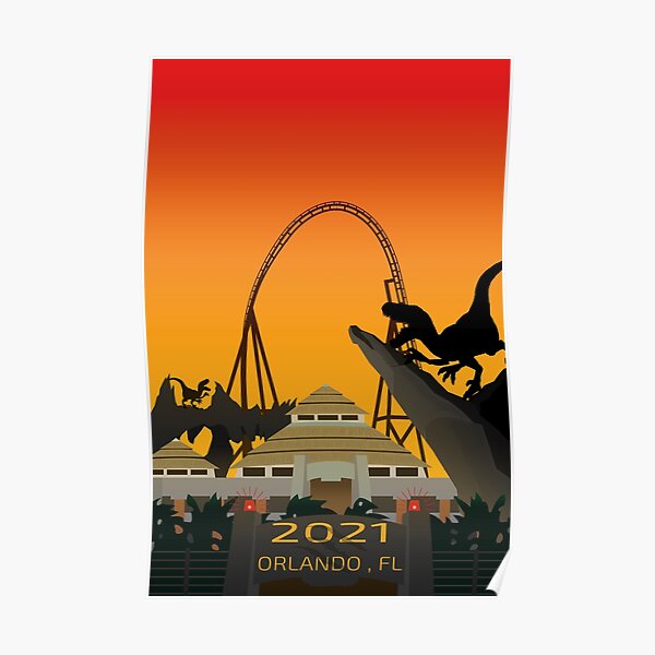 "VelociCoaster Travel Poster" Poster for Sale by dextro10 | Redbubble