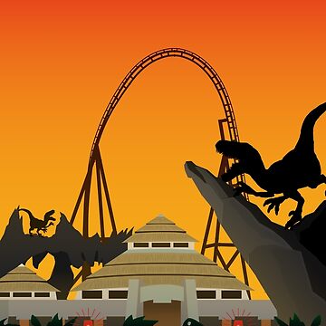 "VelociCoaster Travel Poster" Poster by dextro10 | Redbubble