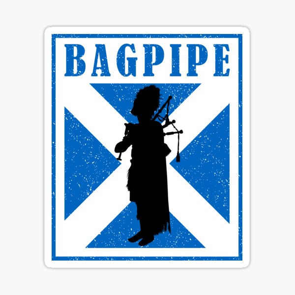 "Bagpipes Scotland Scots Gift" Sticker for Sale by Macphisto71 | Redbubble