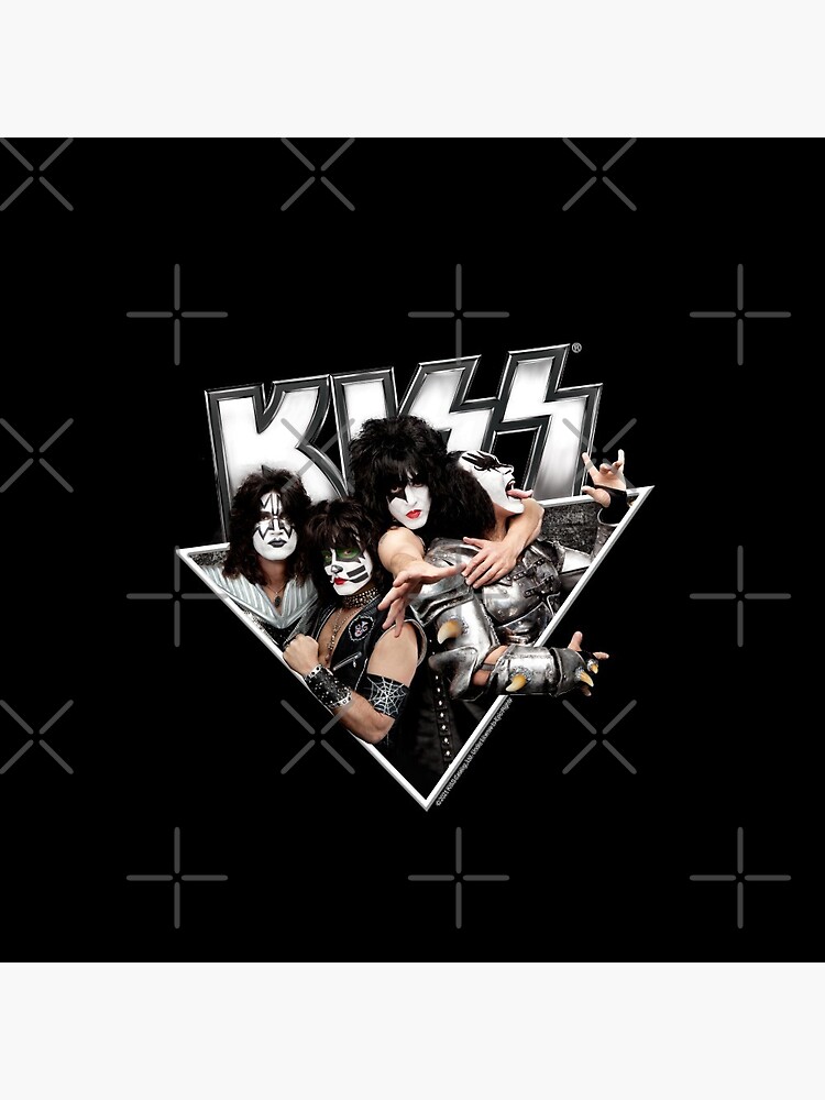 KISS ® The Band - Members Metal Triangle Pin Button Designed & Sold By ...