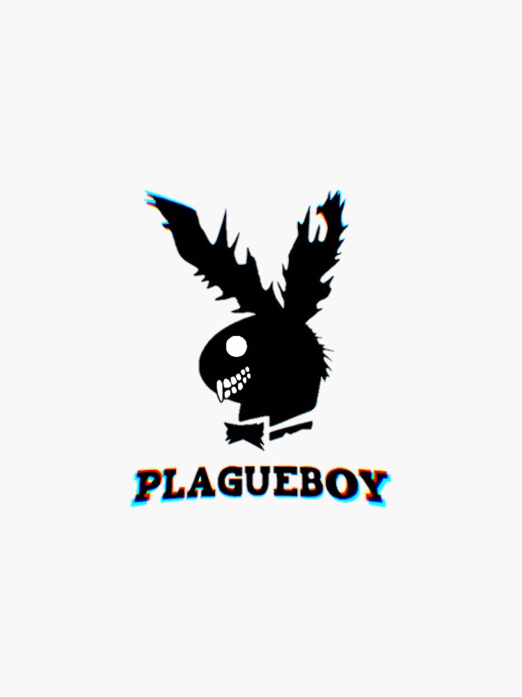 "Crazy plagueboy design " Sticker for Sale by SSSTUDIOONE | Redbubble