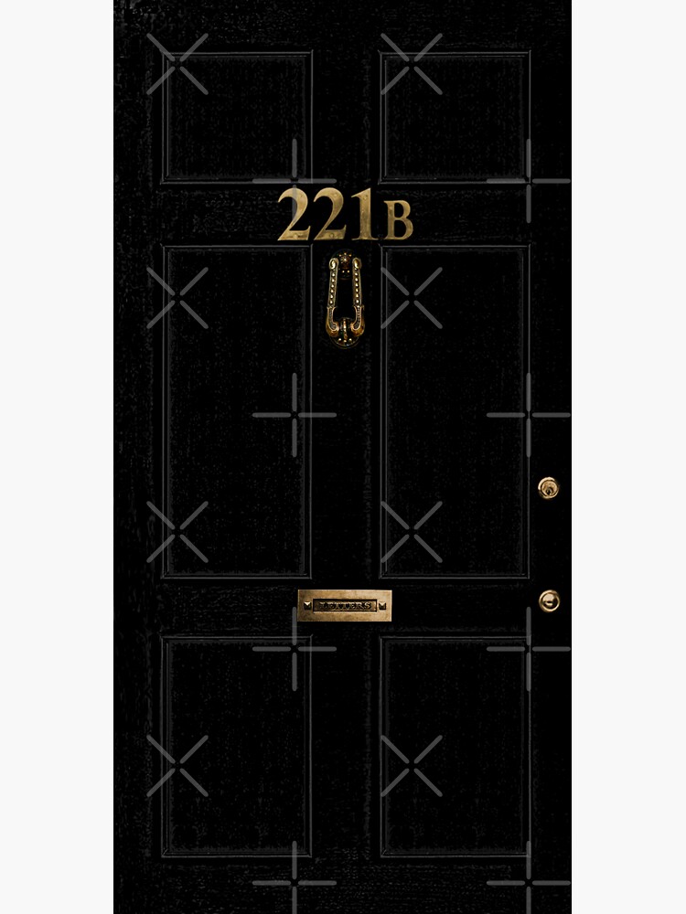 "221B" Sticker for Sale by gruffyjustice | Redbubble
