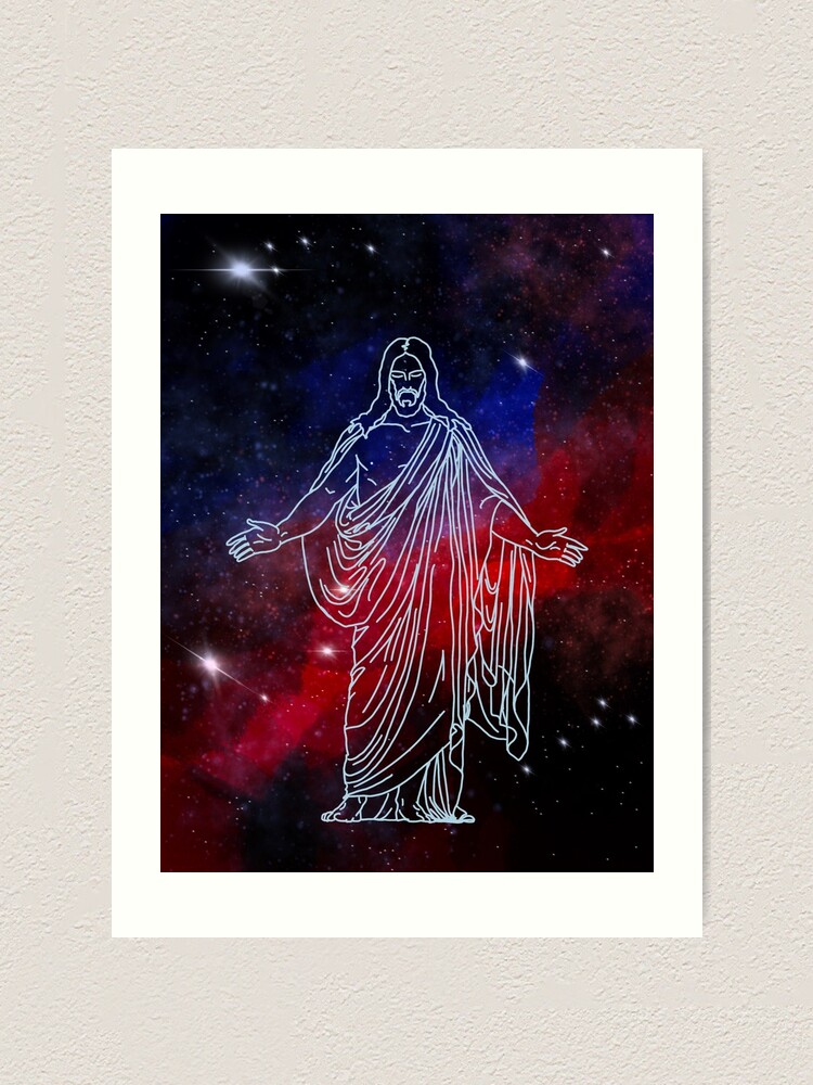 "LDS Space Jesus Logo" Art Print for Sale by wordscribbles | Redbubble