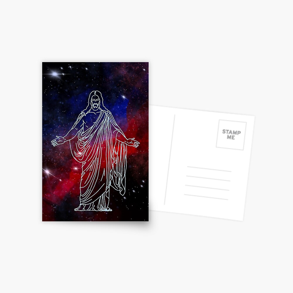 "LDS Space Jesus Logo" Postcard for Sale by wordscribbles | Redbubble