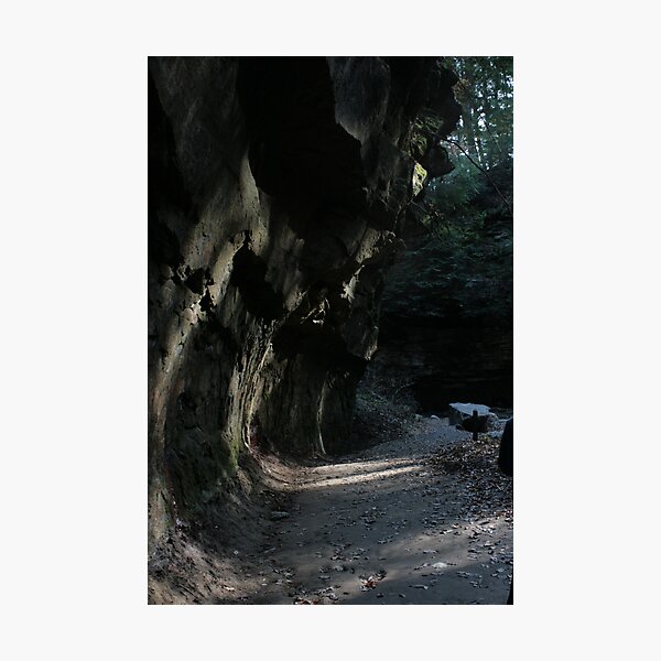 "Turkey Run - Light on the Concave of the Rock Face" Photographic Print ...