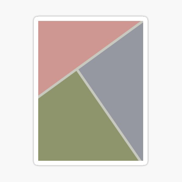 "Colorblock geometric pastel" Sticker for Sale by miarme | Redbubble