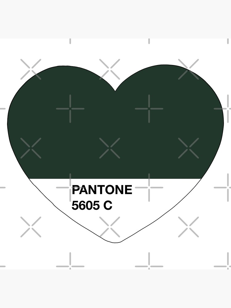"Pantone Heart in 5605 C" Poster by GhostLonging | Redbubble