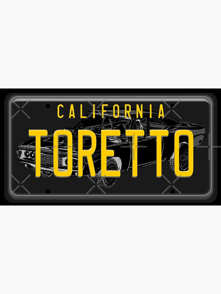 "The Fast And The Furious Toretto License Plate Number Plate ...