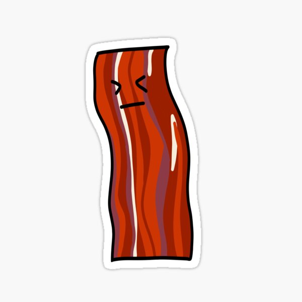 "Angry Bacon Ugly Food Doodle" Sticker for Sale by lizardbreathw ...