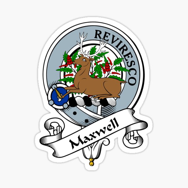 Maxwell Tartan Stickers | Redbubble