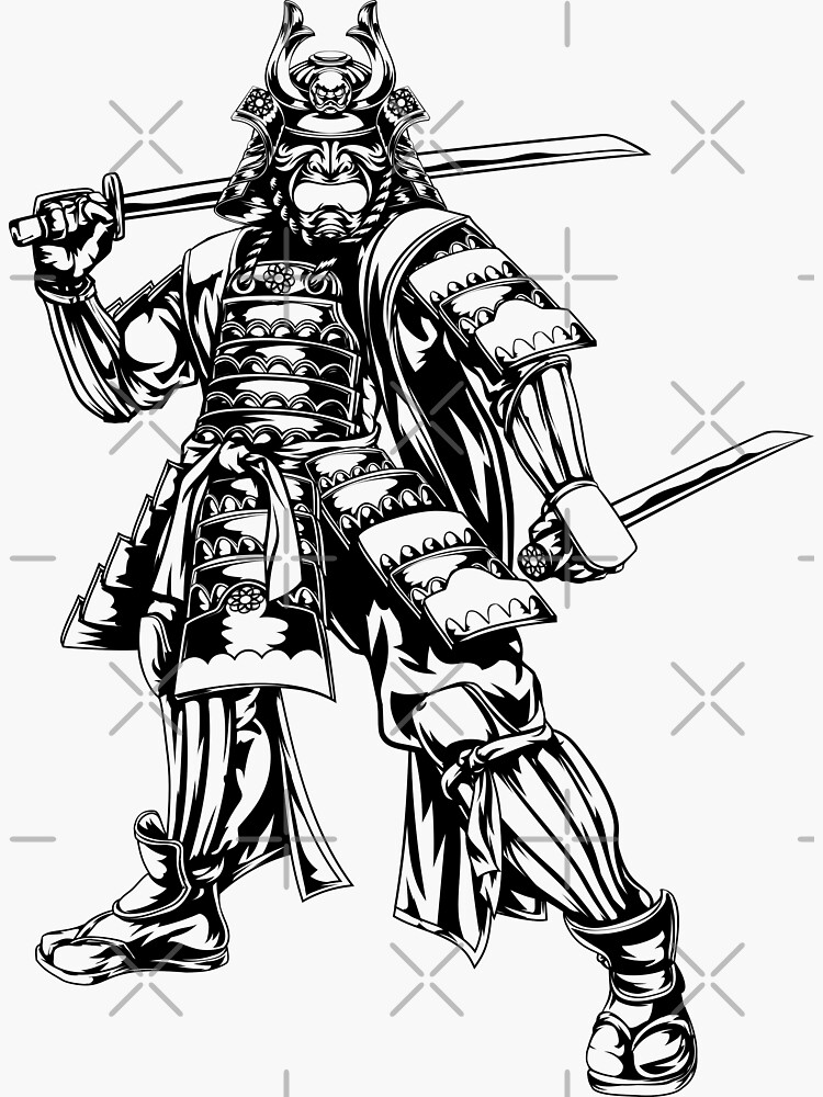 "Samurai" Sticker by Smaragdas | Redbubble