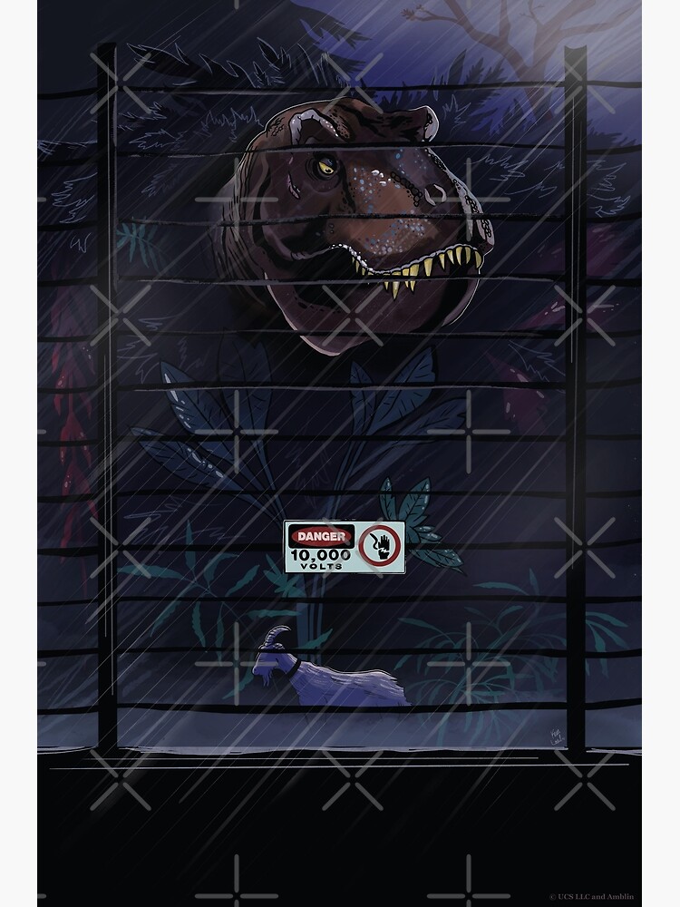 "Where's The Goat?: Jurassic Park T-Rex" Art Print for Sale by KPLawler ...