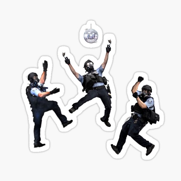 "Rave Riot Police" Sticker for Sale by saaad-pap | Redbubble