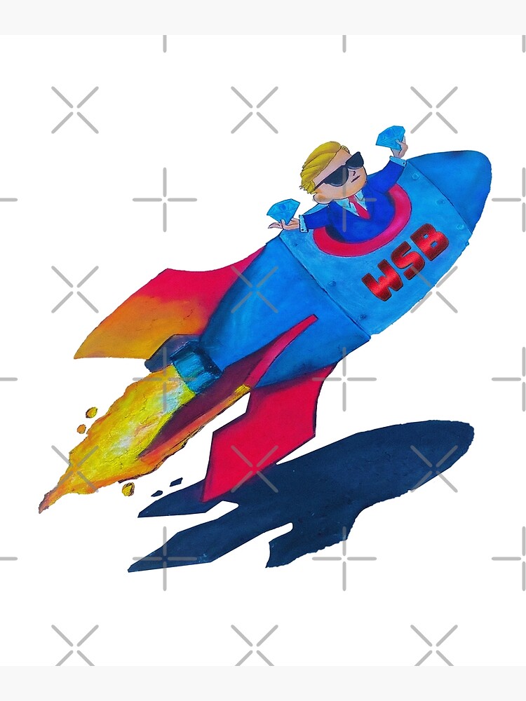 "WSB Rocket" Poster for Sale by ArtInventor | Redbubble
