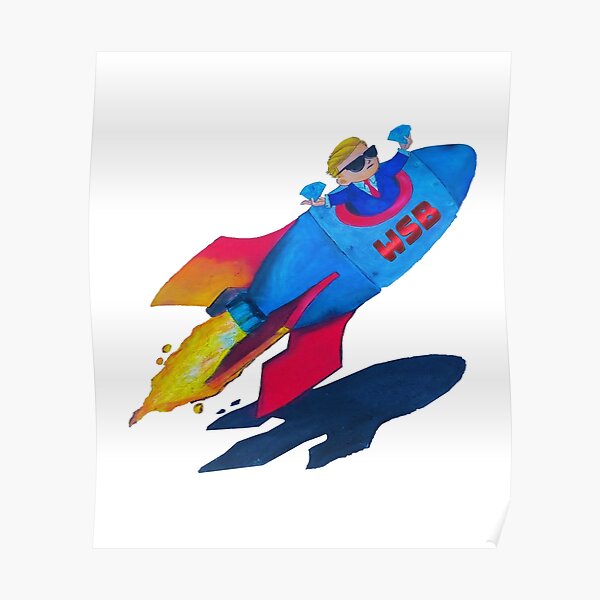 "WSB Rocket" Poster for Sale by ArtInventor | Redbubble