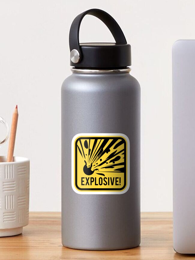 "Explosive!" Sticker for Sale by Smaragdas | Redbubble
