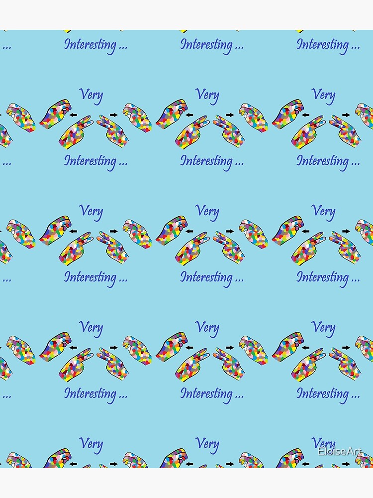 "ASL Very Interesting Vee Sign ASL ART" Backpack for Sale by EloiseArt ...