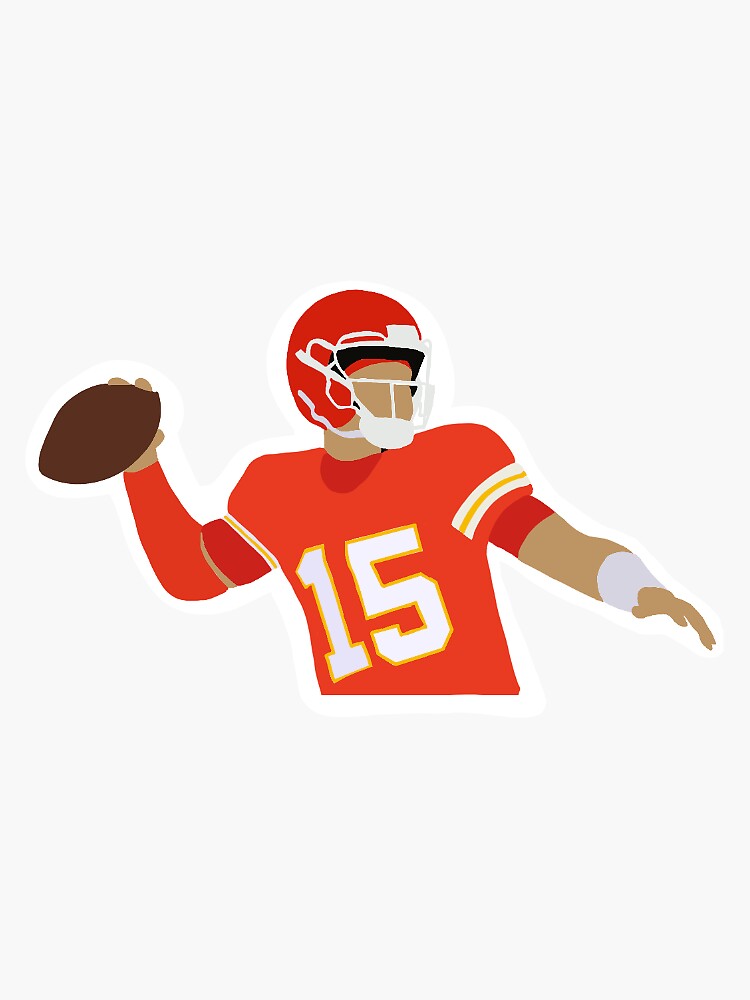 "Mahomes" Sticker for Sale by faithmick | Redbubble