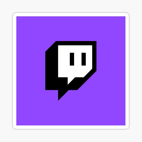 "Twitch logo" Sticker for Sale by ChloKa | Redbubble