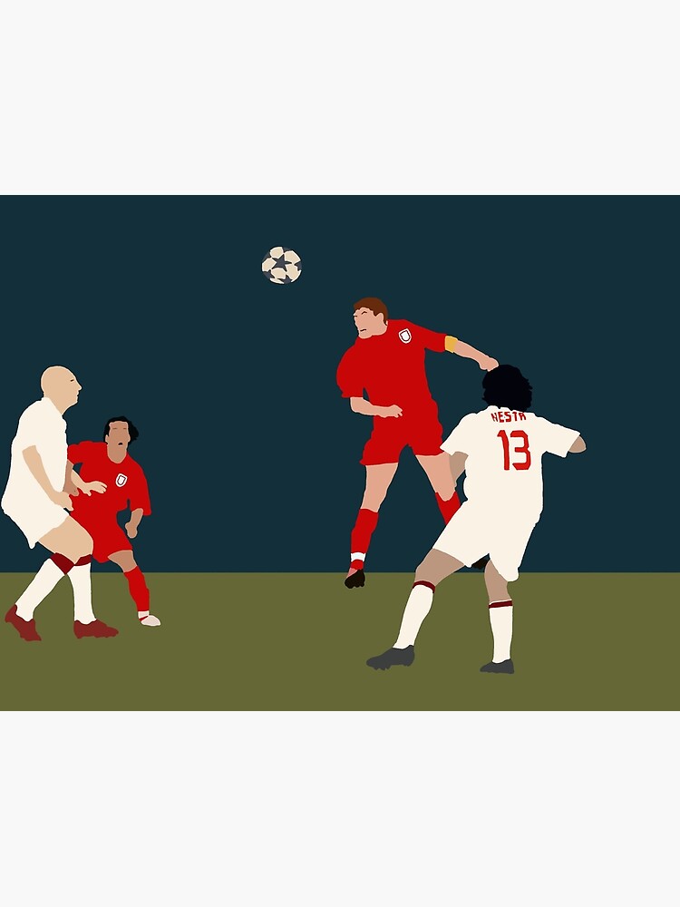 "Gerrard's Headed Goal UCL Final" Art Print by jmoscotte | Redbubble