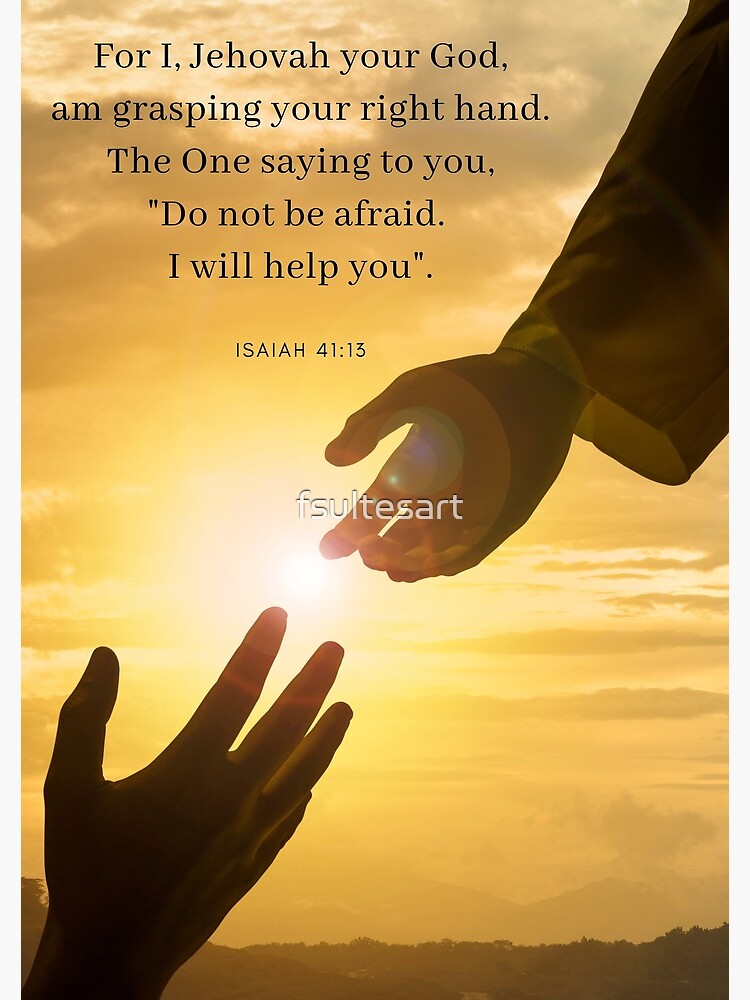 "Isaiah 41:13 - Do not be afraid, I will help you" Greeting Card for ...