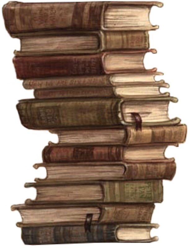Stack of Books: Stickers | Redbubble