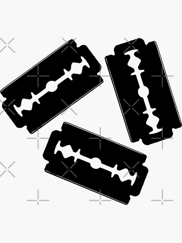 "blade razors" Sticker for Sale by StudioViArt | Redbubble