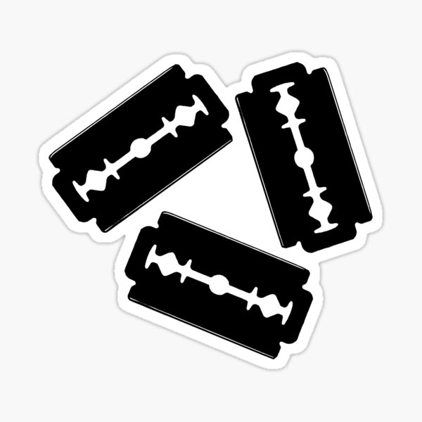 "blade razors" Sticker for Sale by StudioViArt | Redbubble
