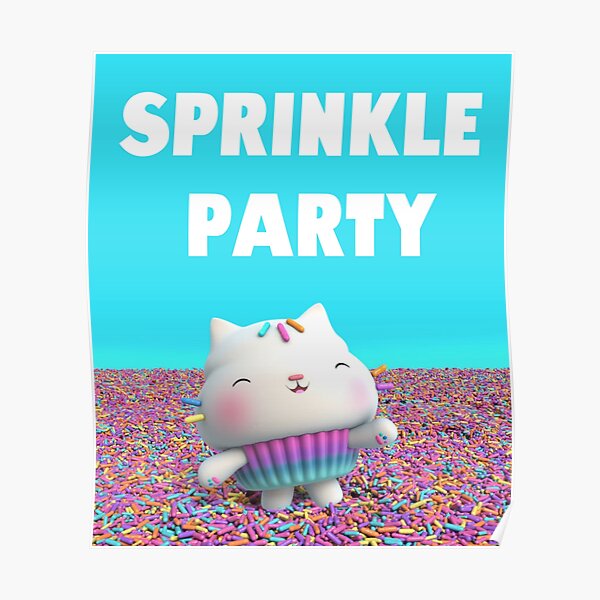 "Gabbys Dollhouse Sprinkle Party" Poster for Sale by magufalo | Redbubble