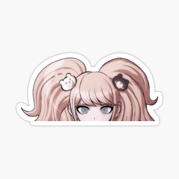 "Junko Enoshima Peeker" Sticker by Karsmultifam | Redbubble