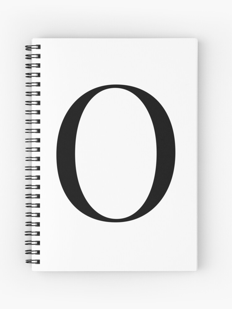 "Letter O in a Classic Font" Journal for Sale by Kaitlyn Hart | Redbubble