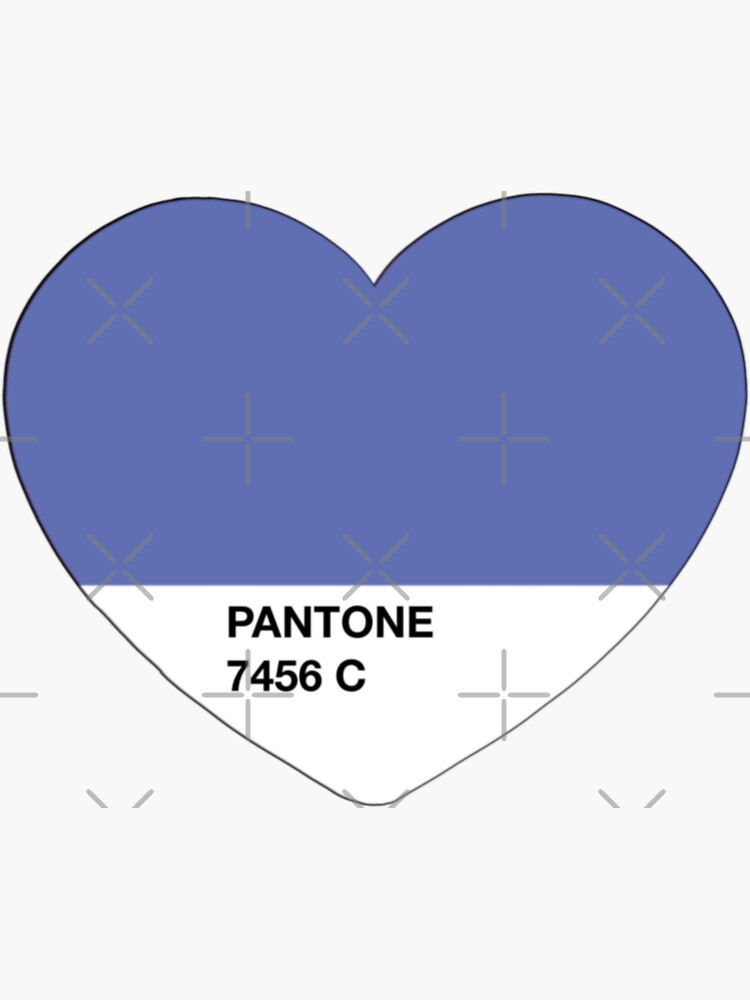 "Pantone Heart in 7456 C" Sticker for Sale by GhostLonging | Redbubble