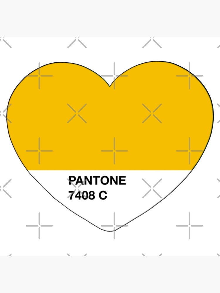 "Pantone-Herz in 7408 C" Poster von GhostLonging | Redbubble
