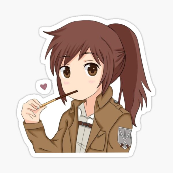 "Attack on Titan Sasha fan art session 4 " Sticker for Sale by eman ...