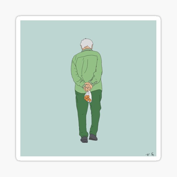 "OLD MEN" Sticker for Sale by Gooloo | Redbubble