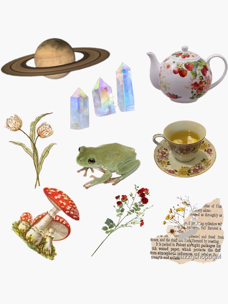 "cottagecore starter pack" Sticker by SnazzyshopbyM | Redbubble