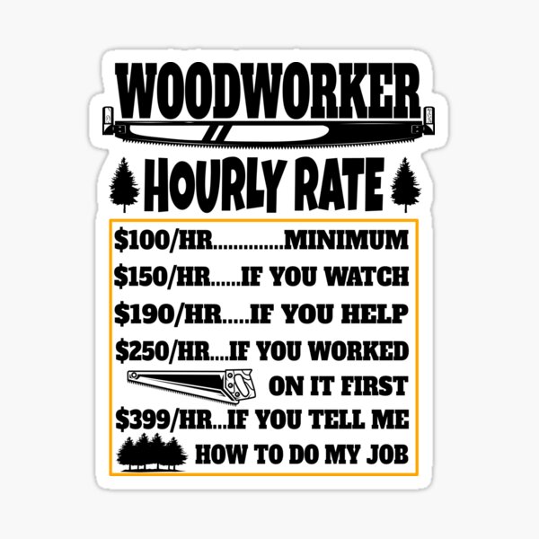 "Carpenter Woodworker Craftsman Handyman Gift Idea" Sticker for Sale by ...