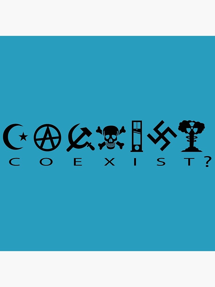 "Coexist ?" Poster for Sale by Funfun168 | Redbubble