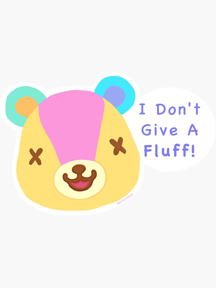 "Pastel Stitches “I don’t give a fluff!”" Sticker by ArtByChiquita ...
