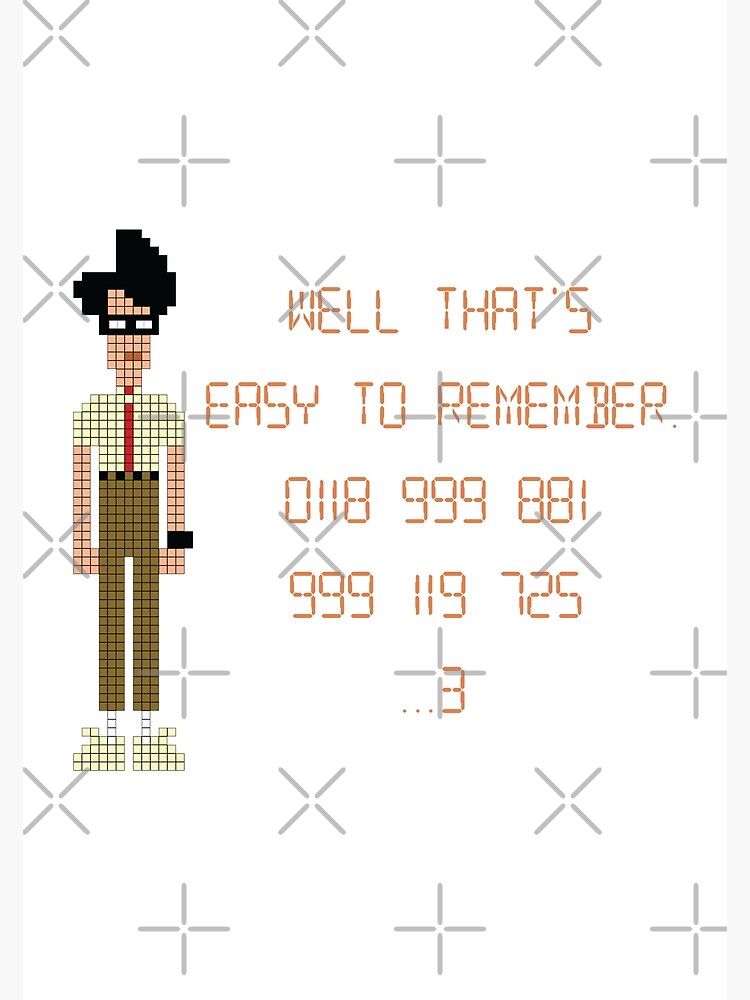 "The IT Crowd – 0118 999 881 999 119 725 …3" Canvas Print by ...