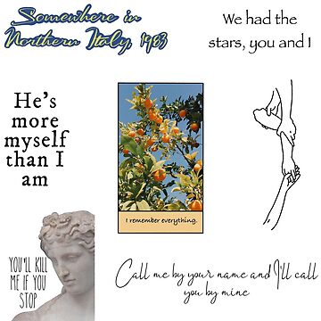 "CMBYN sticker pack" Sticker for Sale by alliehayss | Redbubble