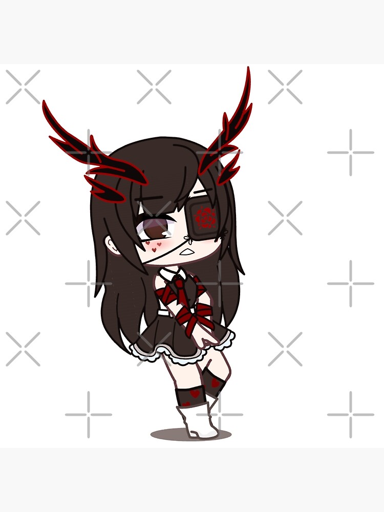 "Gacha red" Poster for Sale by EmeraldCucumbaa | Redbubble