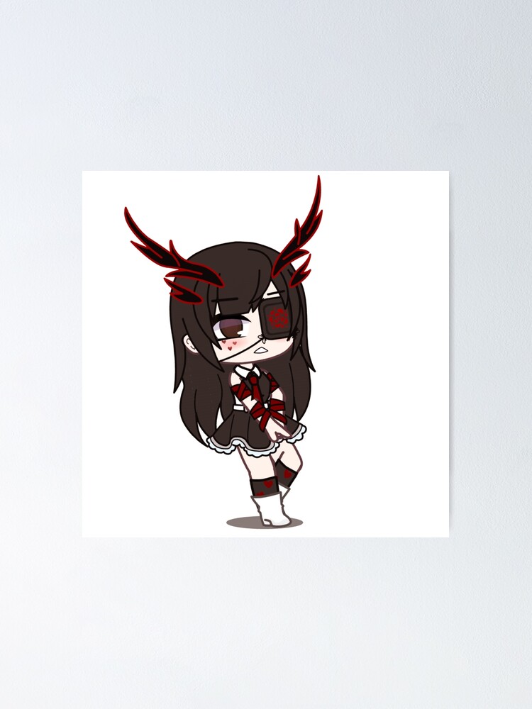 "Gacha red" Poster for Sale by EmeraldCucumbaa | Redbubble