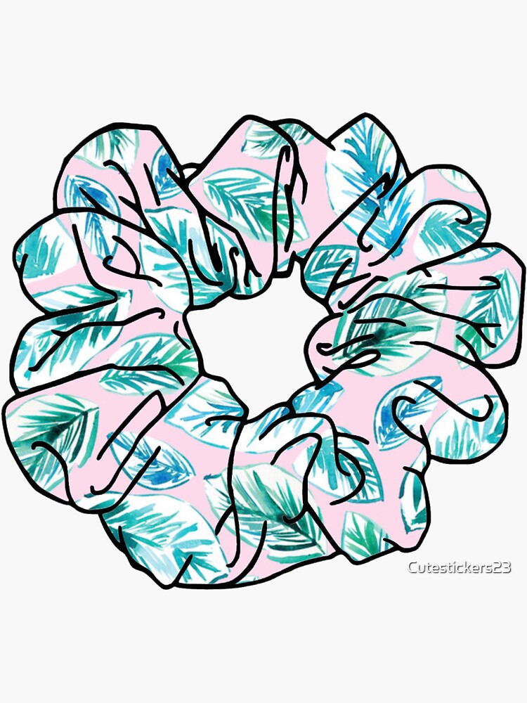 "Scrunchie print sticker" Sticker for Sale by Cutestickers23 | Redbubble