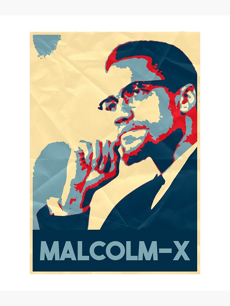 Malcolm-X Black History Month T-Shirt Premium Matte Vertical Poster ...